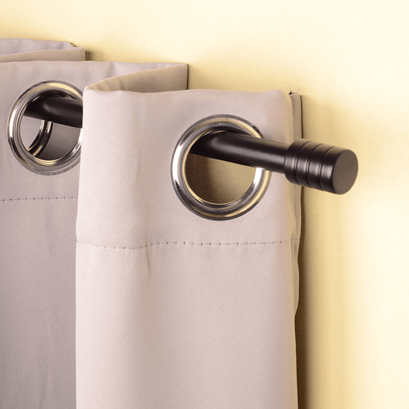 Basic Adjustable Black Curtain Rod