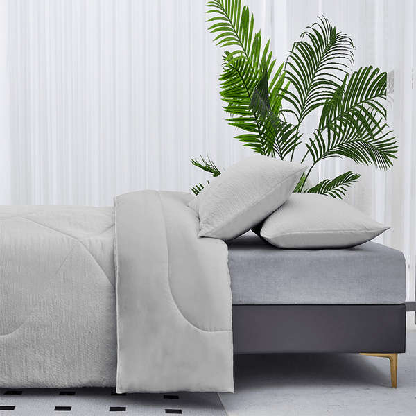 Soft Washed Textured Comforter Set