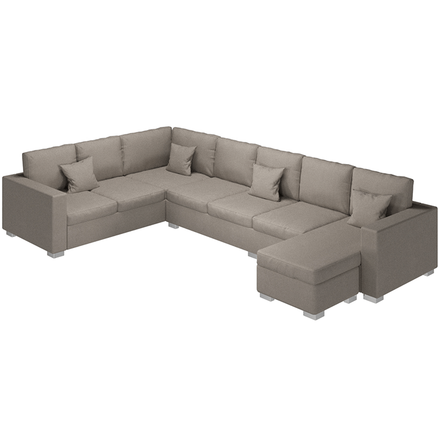 Lindsay Corner Sectional 6 Seat with Chaise (2L) Sofa