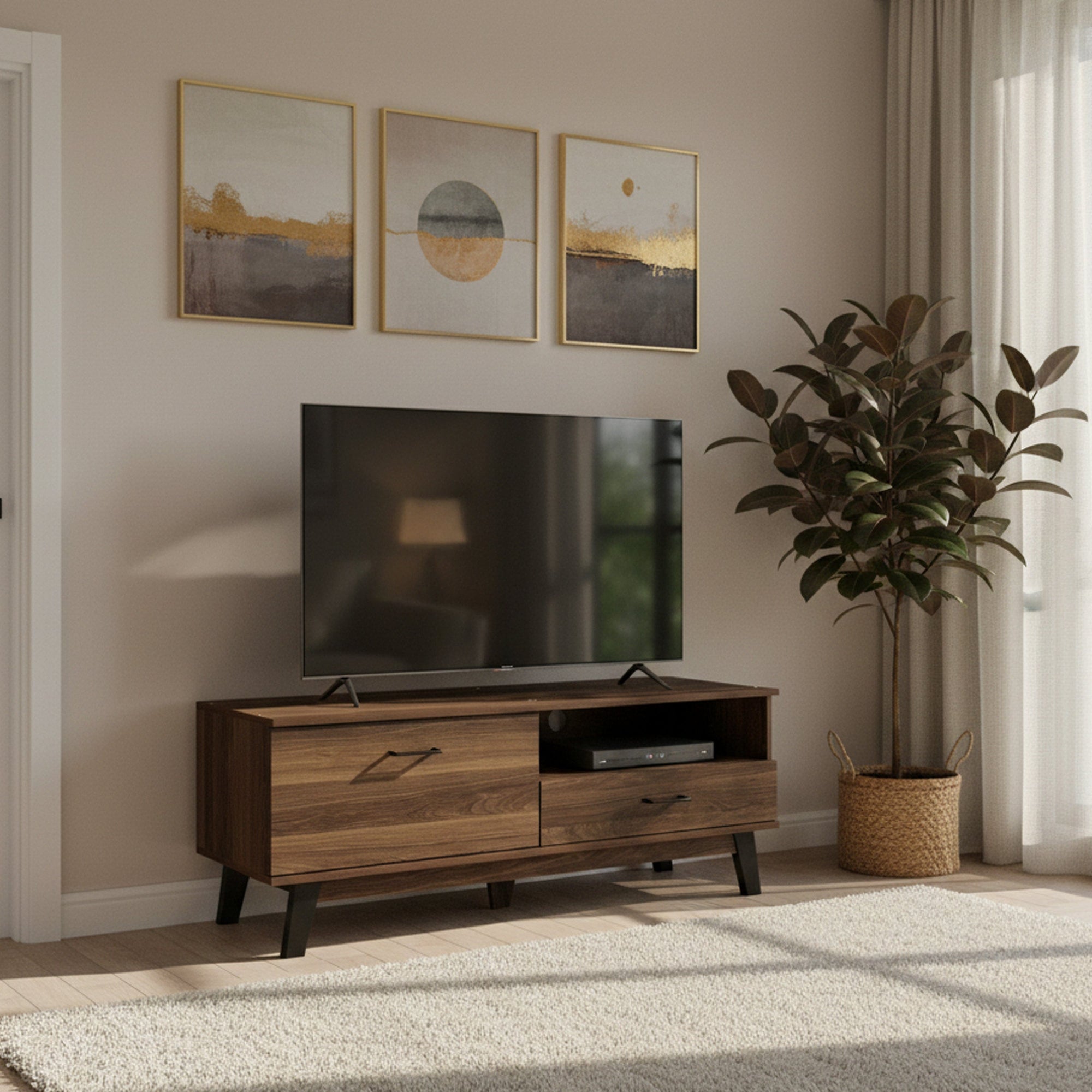 Aiden 120 cm Low TV Rack
