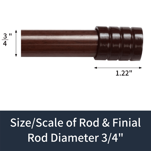 Basic Adjustable Wood Curtain Rod