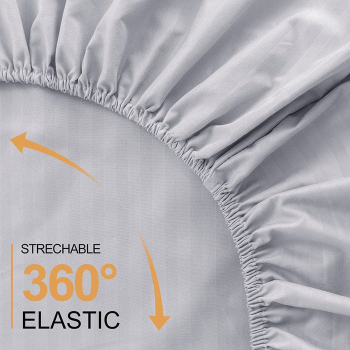 Basic Gray Plain 4pc Sheet Set