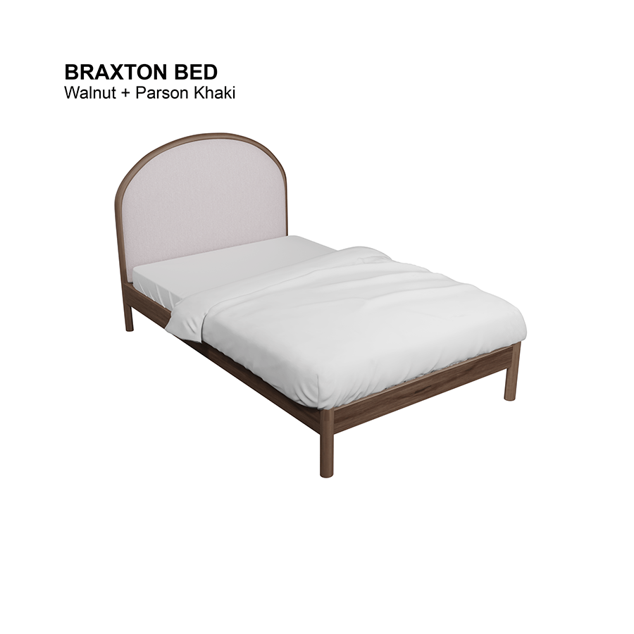 Braxton Bed 48x75" - Walnut Brown