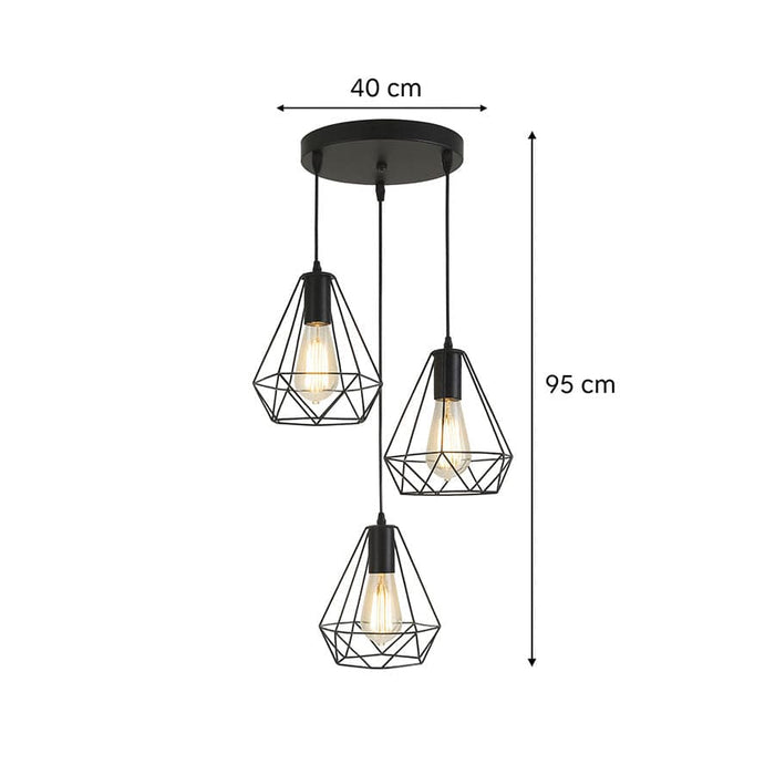 Geir Metal Modern Light Fixtures - 3 Shades