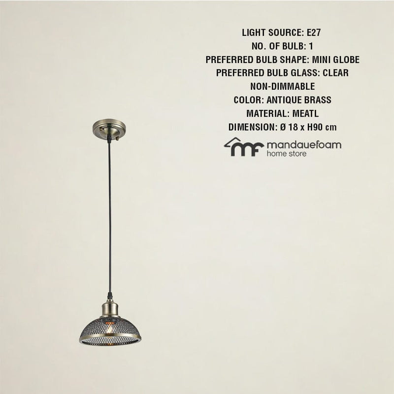 Gine Metal Mesh Pendant Light