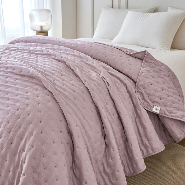 Holly Bedspread - Purple