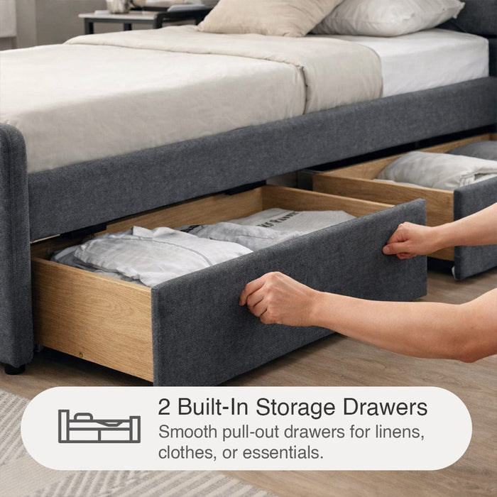 Marcum Dark Gray Bed