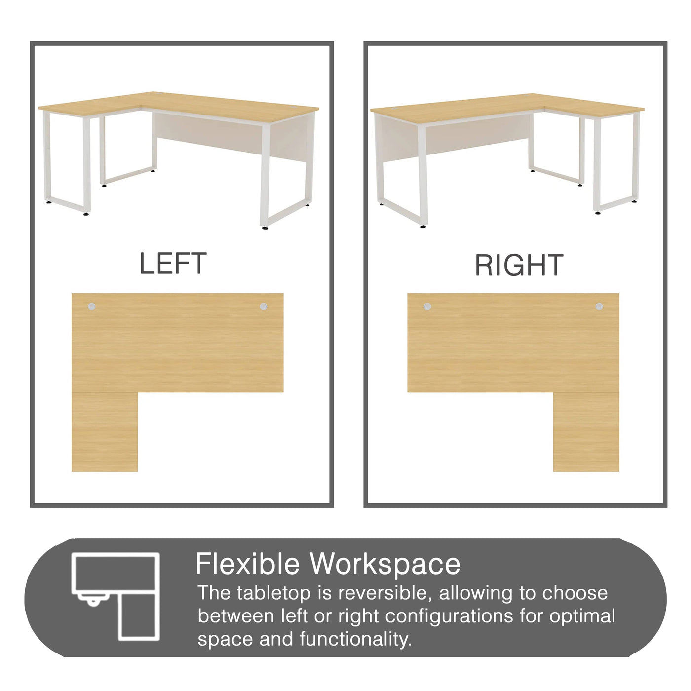 Rollins Left or Right L-shape Desk