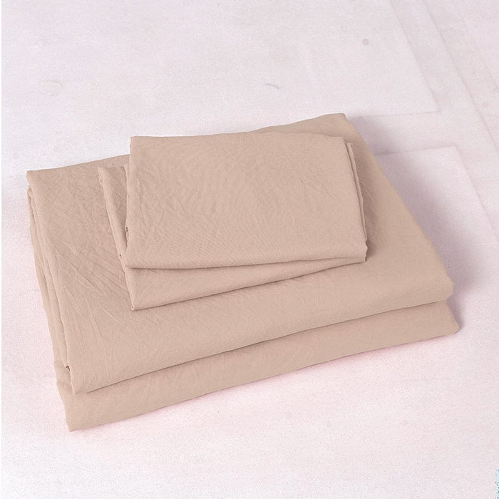 Super Soft Oat 4pc Flat Sheet Set
