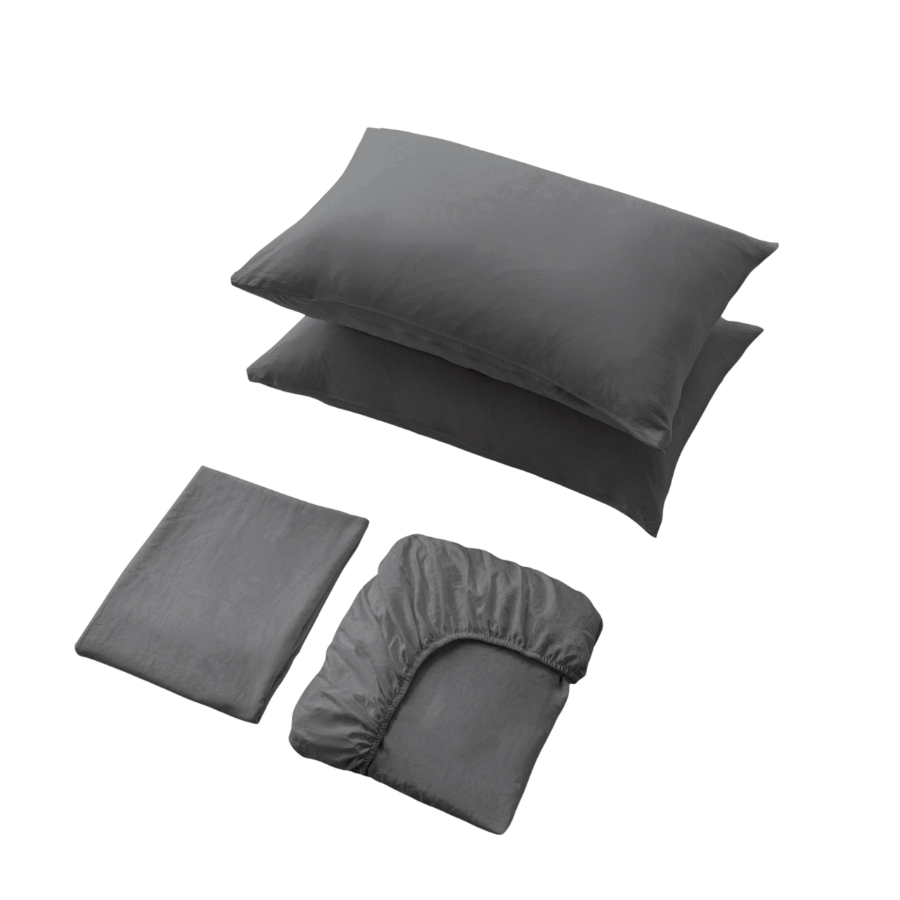 Super Soft Pewter 4pc Sheet Set
