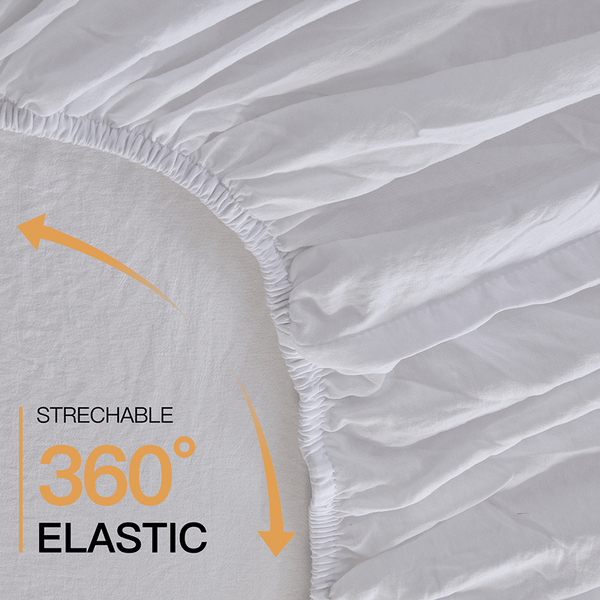 Super Soft White Fitted Sheet