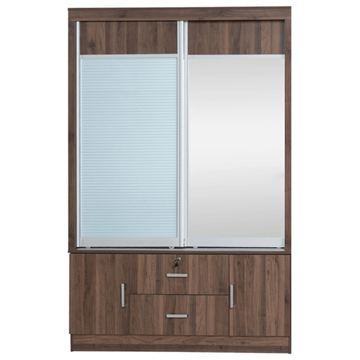 Vania 147 cm Sliding Wardrobe