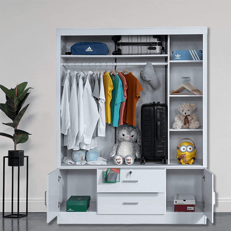 Vania 147 cm Sliding Wardrobe