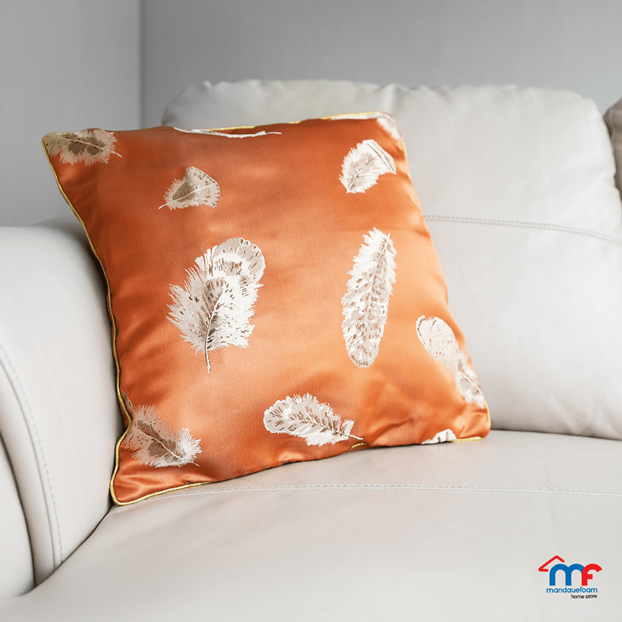 Seraph Amber Feather Throw Pillowcase