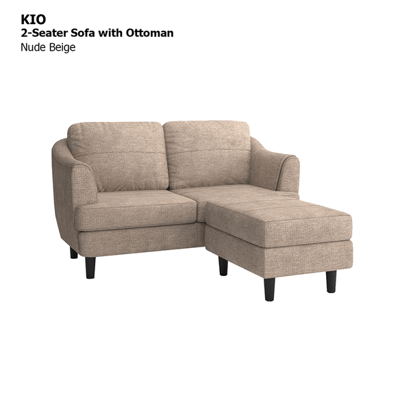 Kio 2 Seat with Ottoman Sofa