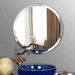 Plain Bevel Round Mirror
