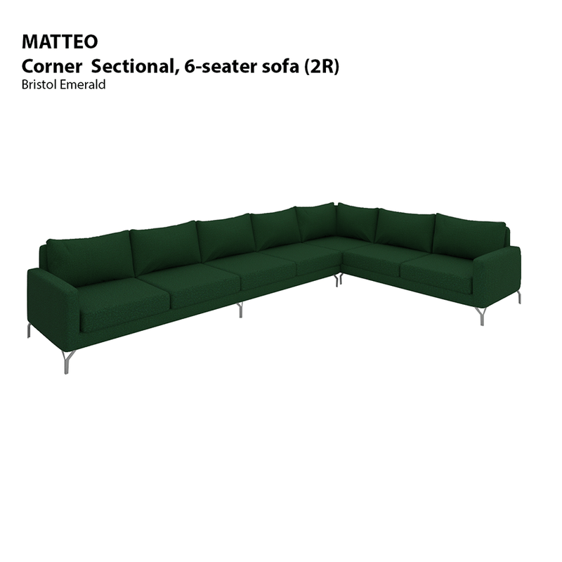 Matteo Corner Sectional 6 Seat (2R) Sofa