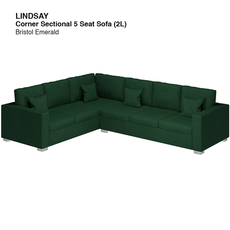Lindsay Corner Sectional 5 Seat (2L) Sofa